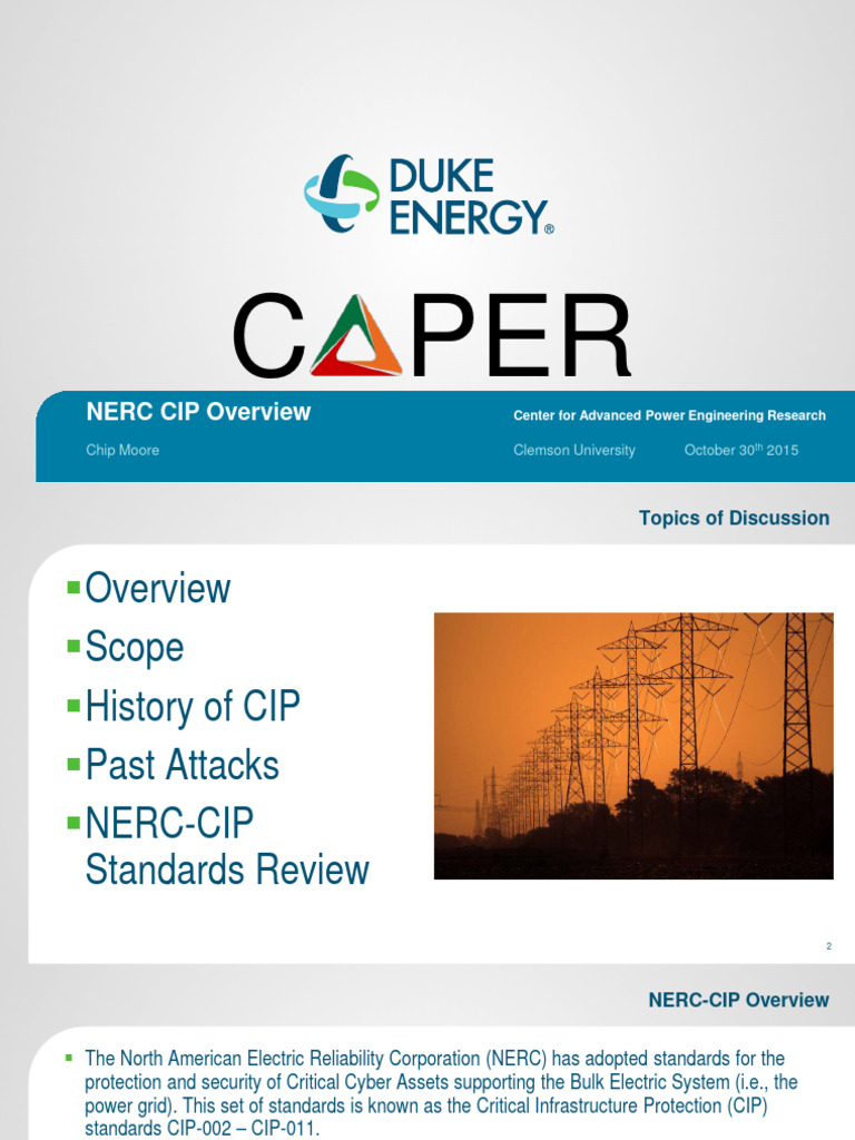 CIP Overview | PDF | Security | Computer Security