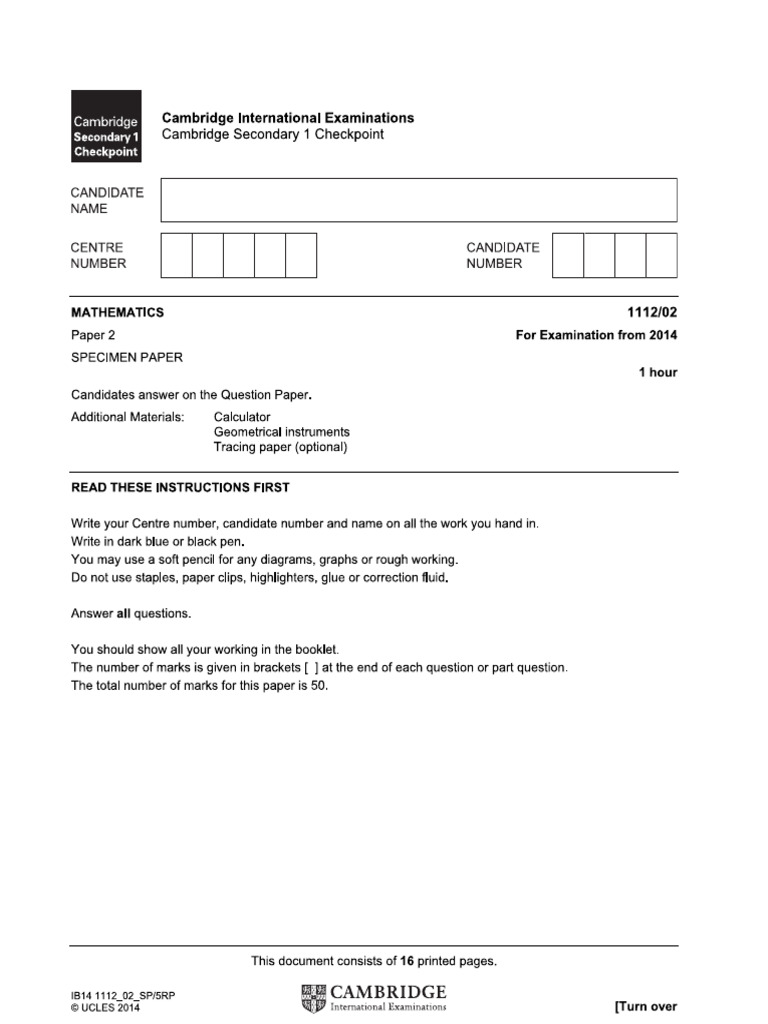 Math Chec Point | PDF