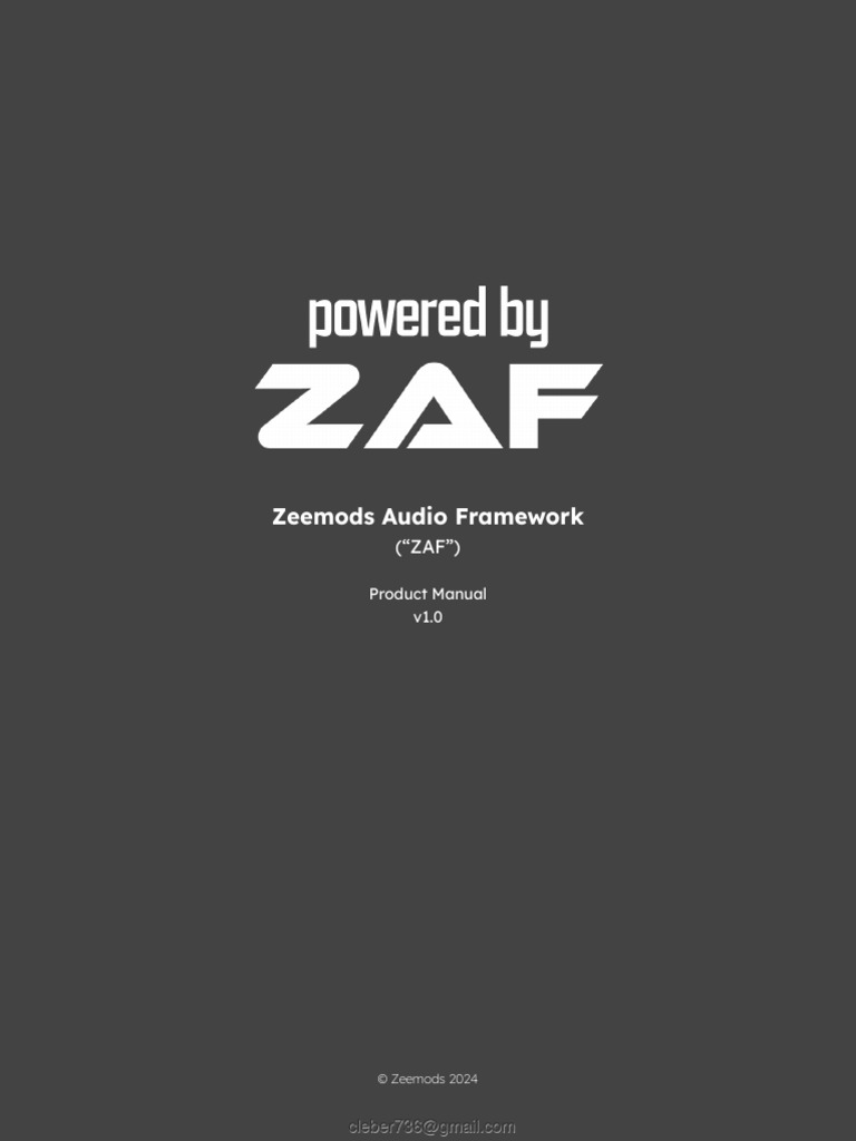 Manual - Zeemods Audio Framework | PDF | License | Copyright