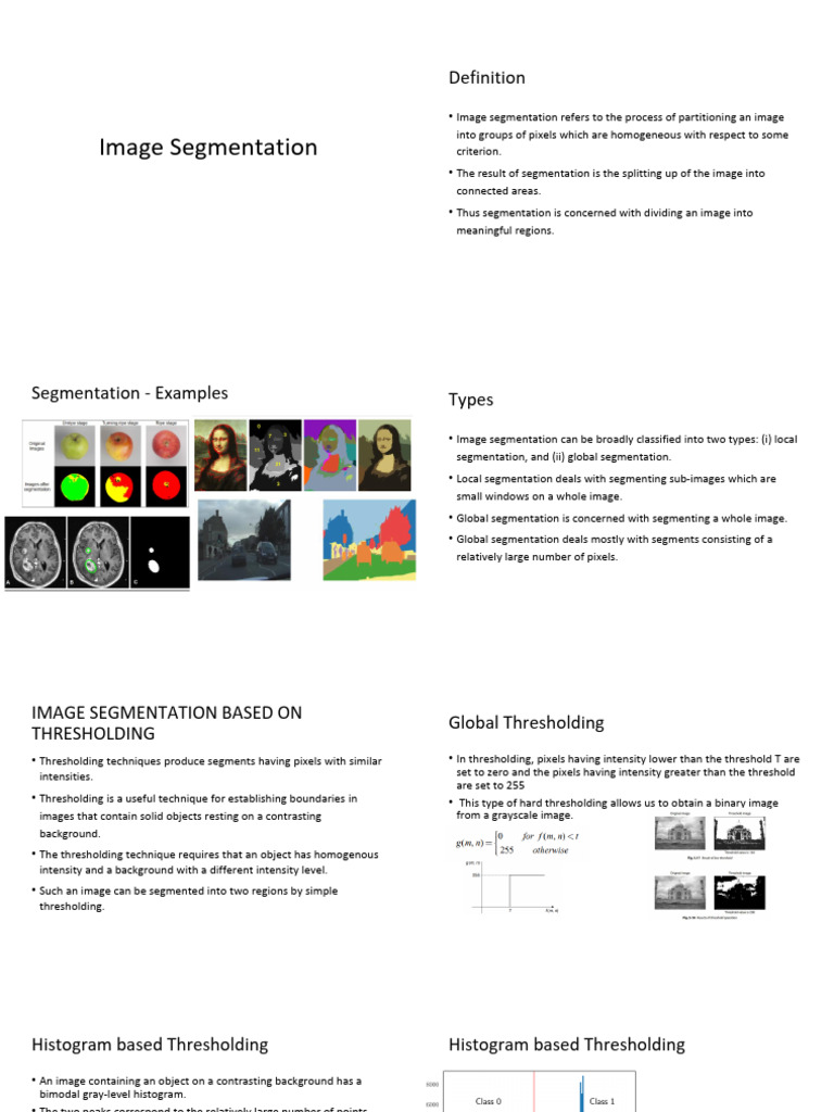 Image Segmentation | PDF | Image Segmentation | Multidimensional Signal Processing
