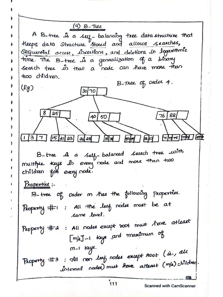 B Tree | PDF
