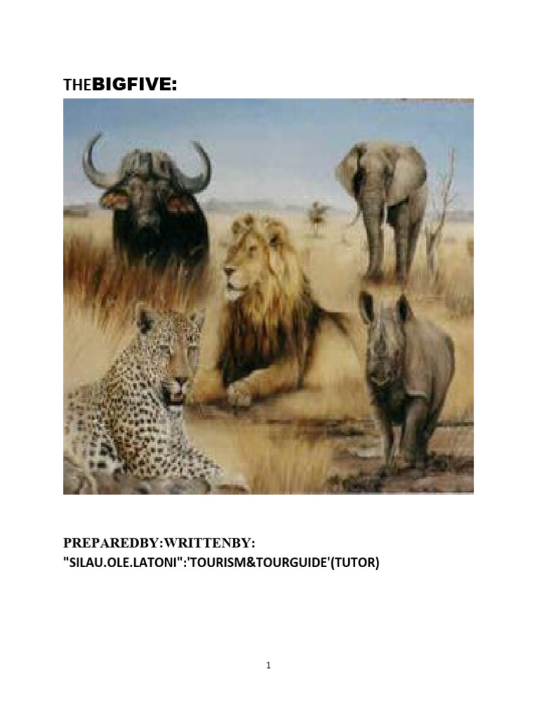Big Five Animals-3 | PDF | Mammals Of Africa | Zoology