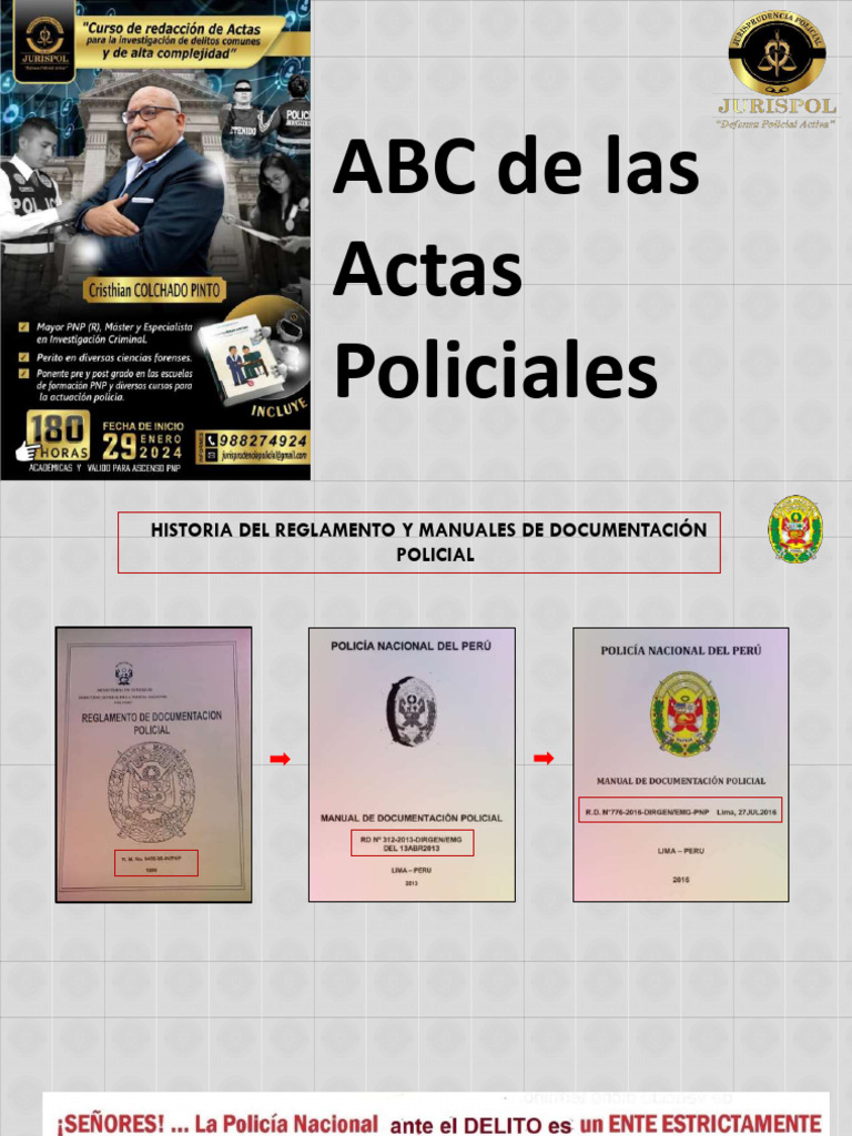 Abc de Las Actas Policiales Mayor Colchado | PDF