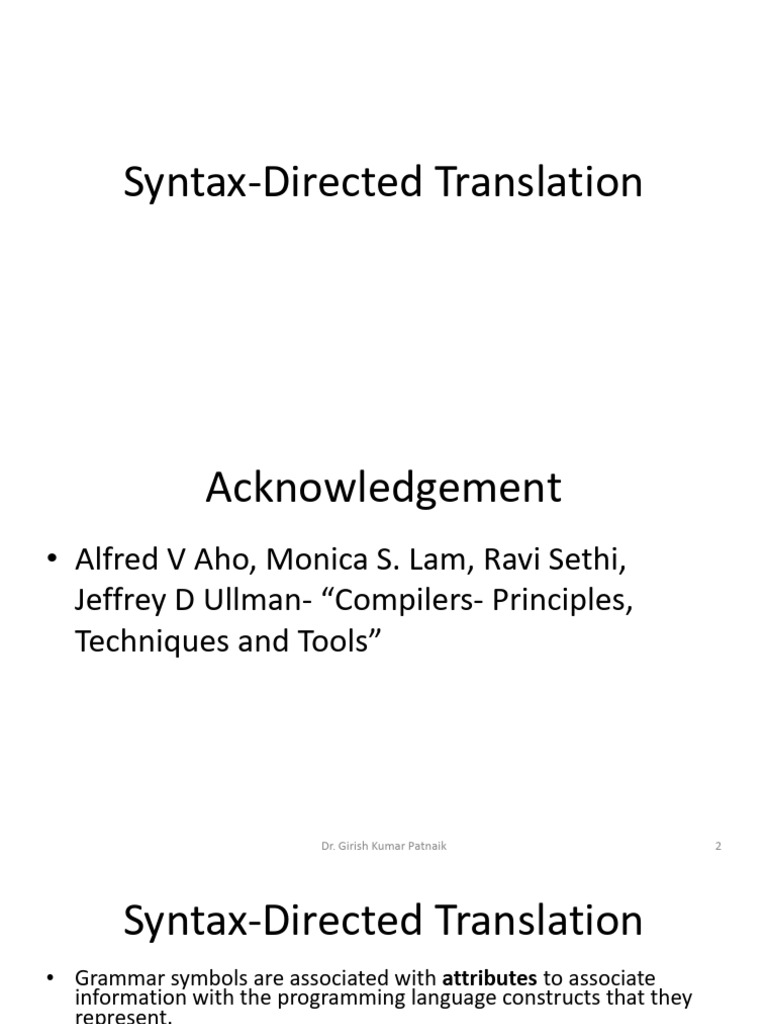 Syntax-Directed Translation New-3 | PDF | Computer Programming | Grammar