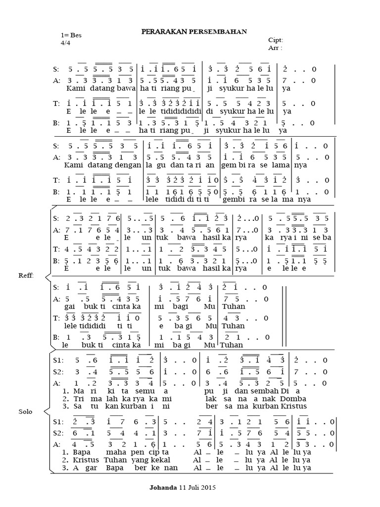 Perarakan Persembahan Syukur | PDF