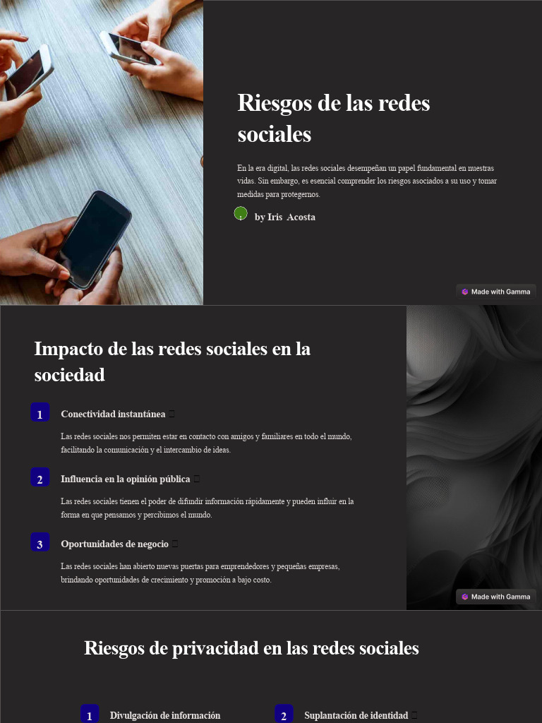 Riesgos de Las Redes Sociales | PDF | Servicio de redes sociales | Suplantación de identidad