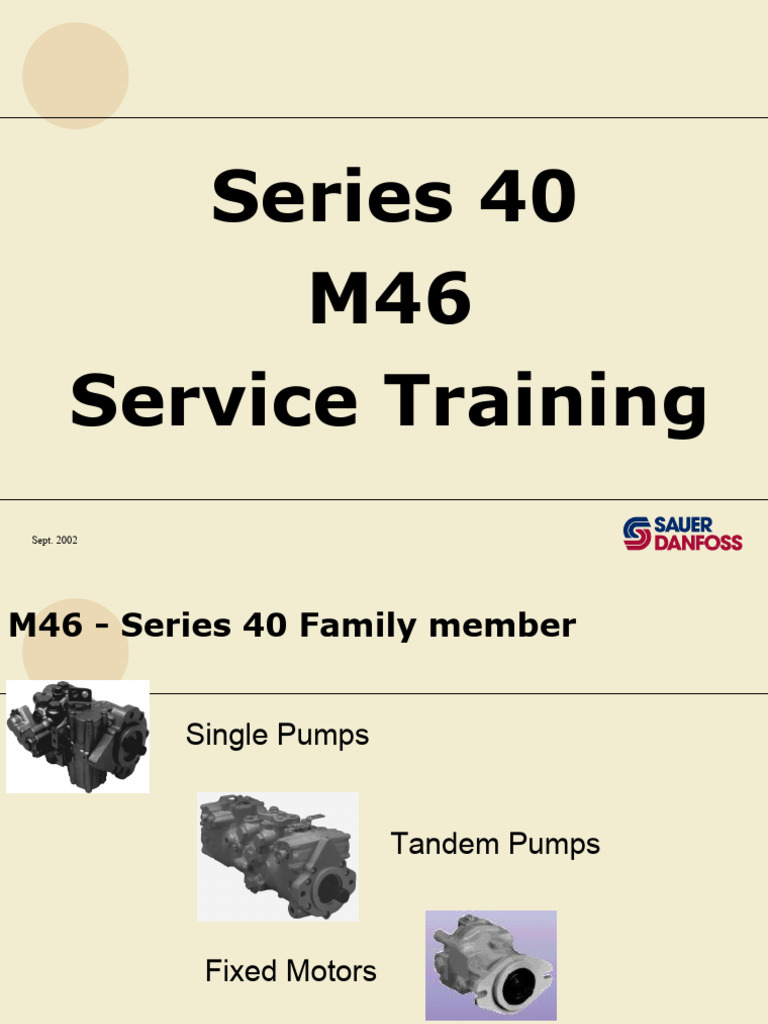 M46 Service School Presentation TE Aug 2005 | PDF | Pump | Valve