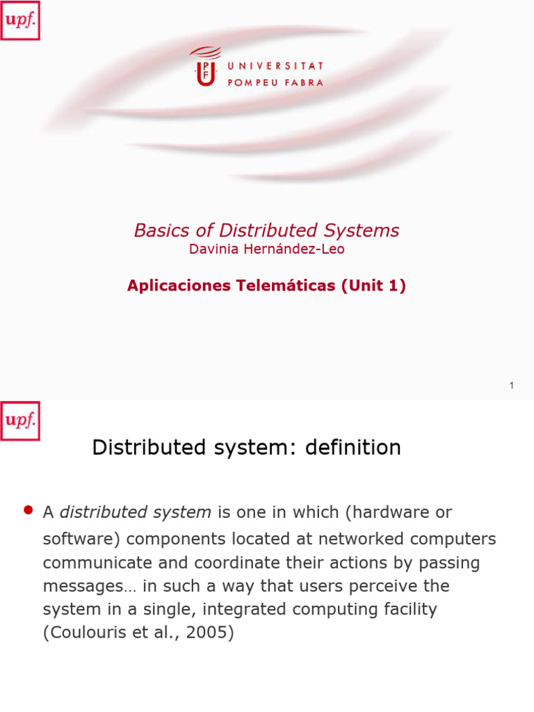 AT Unit1 Distributed - Systems | PDF | Distributed Computing | Computer Network