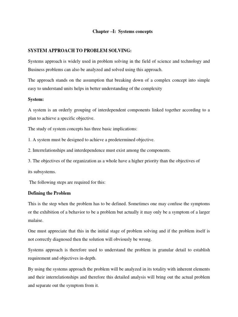SSM Chapter 1 Final | PDF | Conceptual Model | System