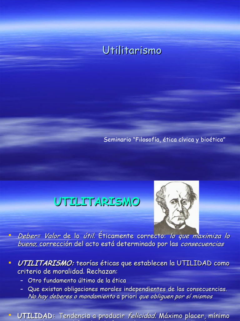 UTILITARISMO | PDF | Utilitarismo | Placer