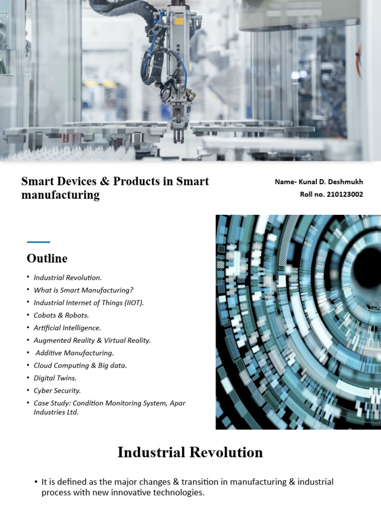 Smart Devices & Products in Smart Manufacturing | PDF | Internet Of Things | 3 D Printing