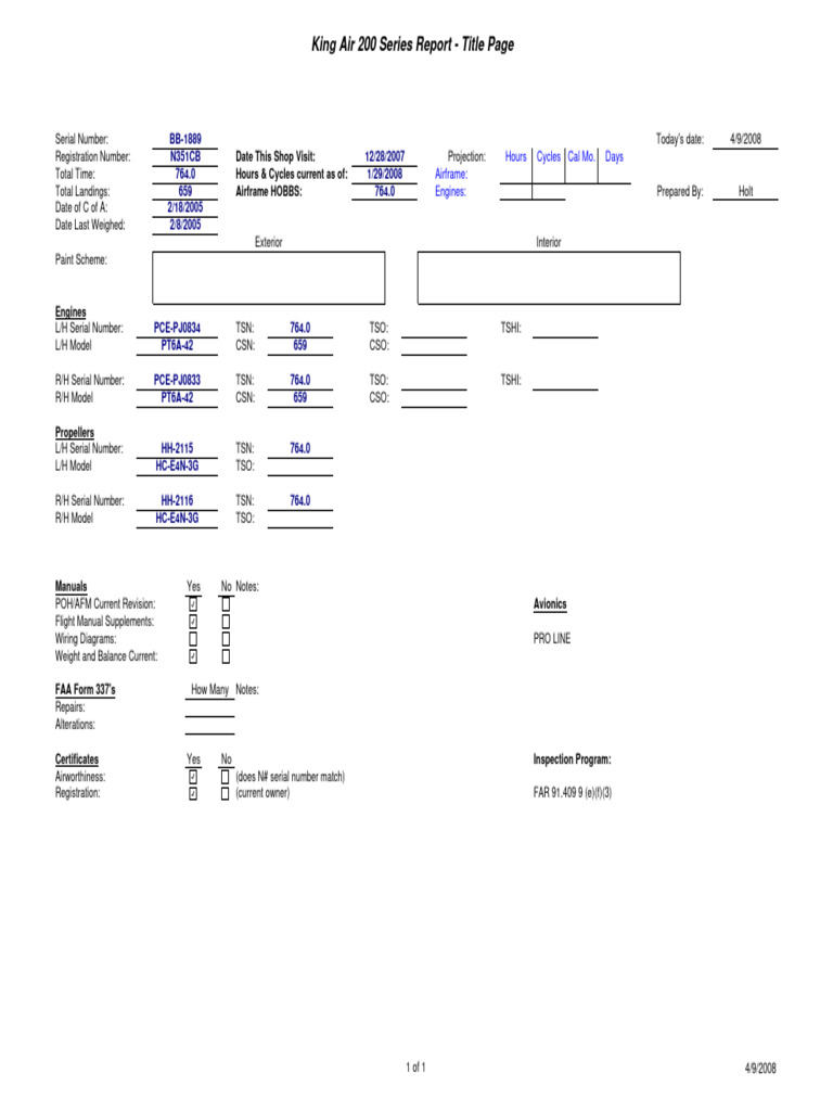 King Air 200 Maintenance Guide | PDF | Fuselage | Spar (Aeronautics)