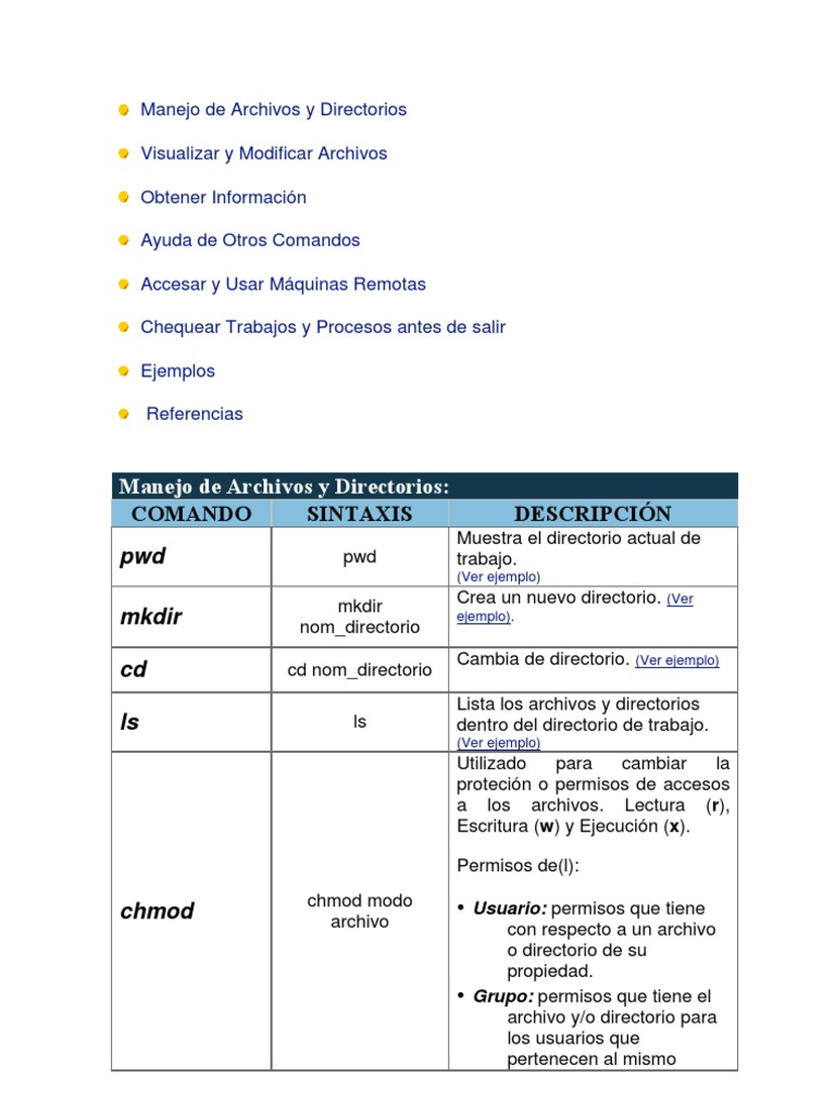 Guía de comandos básicos de Linux para administración de archivos, directorios y sistemas de ...