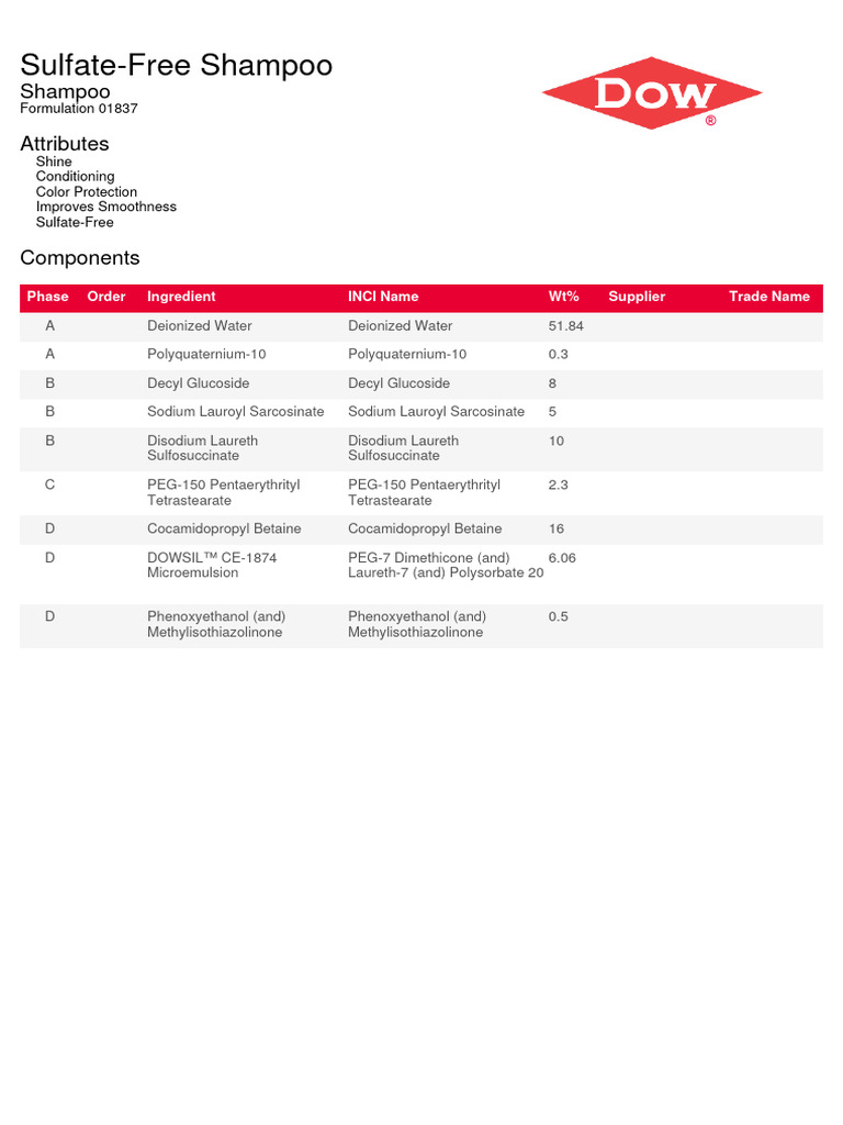 27 1984 01 Premium Shampoo 01837 | PDF | Patent | Trademark