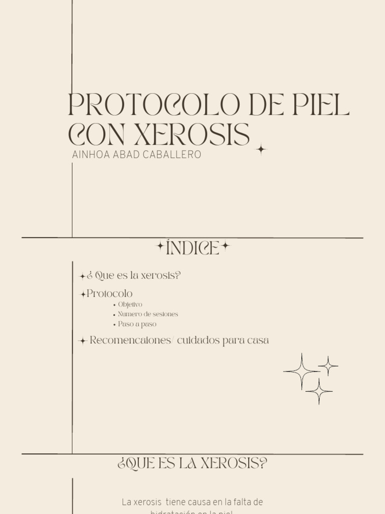 Protocolo de Piel Con Xerosis | PDF