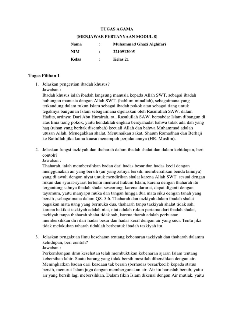 Tugas8 - MUHAMMAD GHAZI A. | PDF