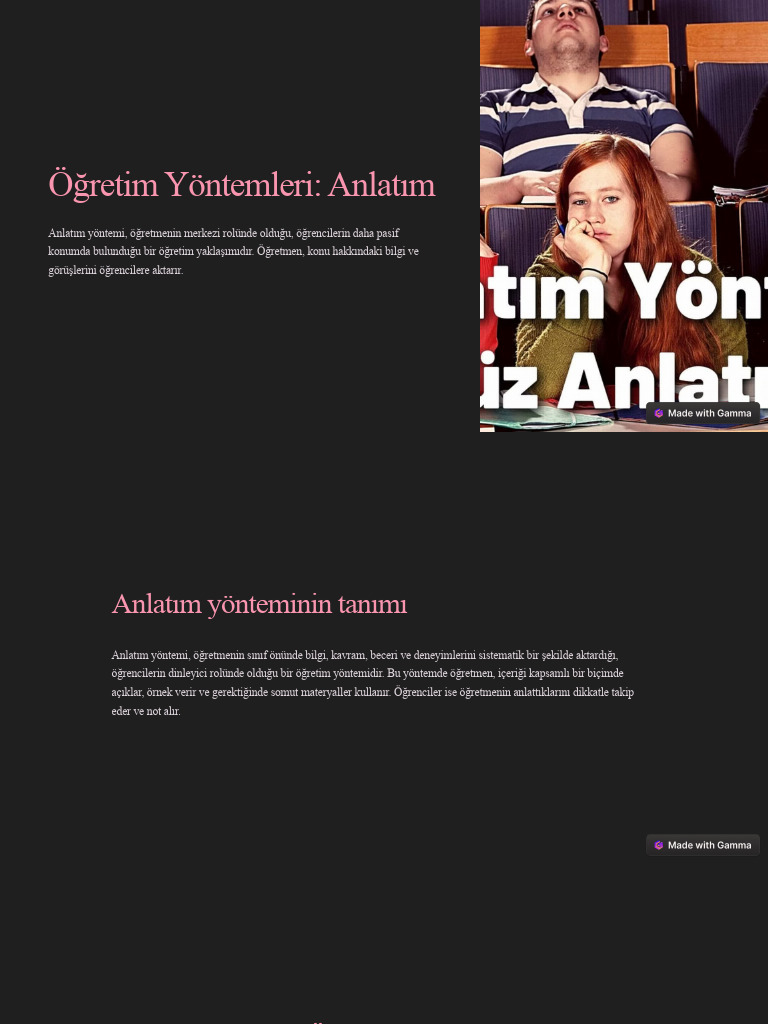 Ogretim Yontemleri Anlatim | PDF