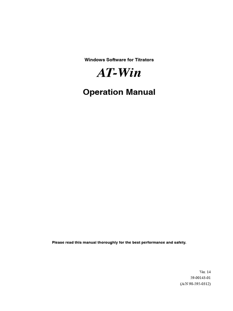 At-Win Operation Manual Ver14 | PDF | Installation (Computer Programs ...