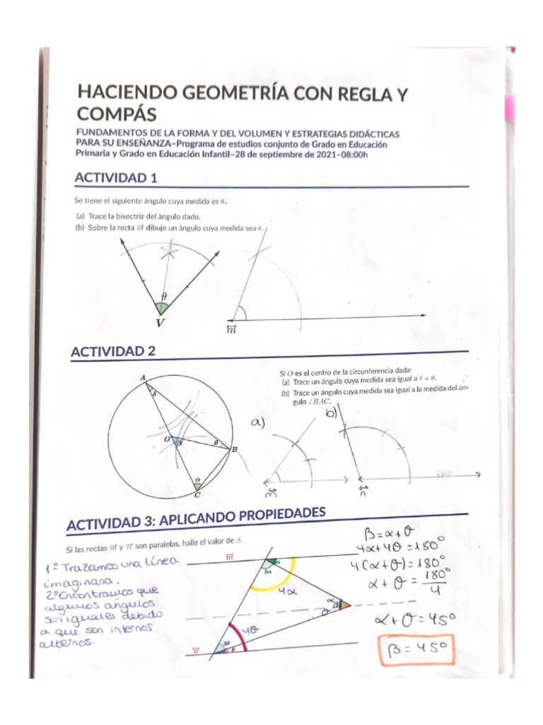 Haciendo Geometría Con Regla y | PDF