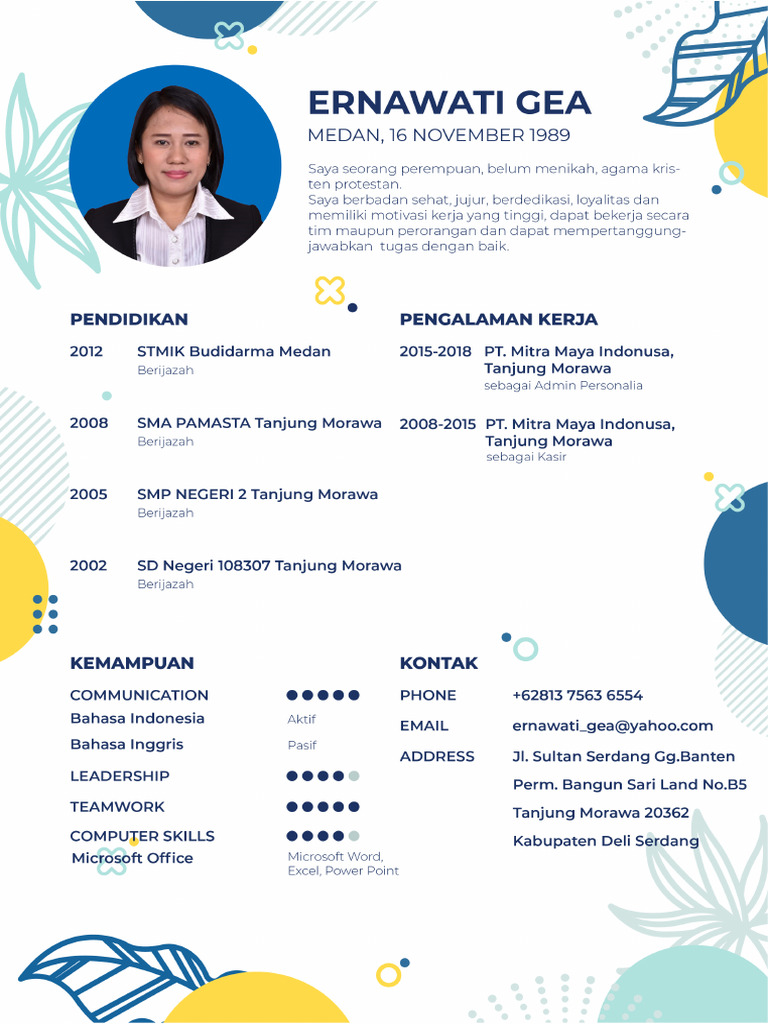 CV Ernawati Gea | PDF