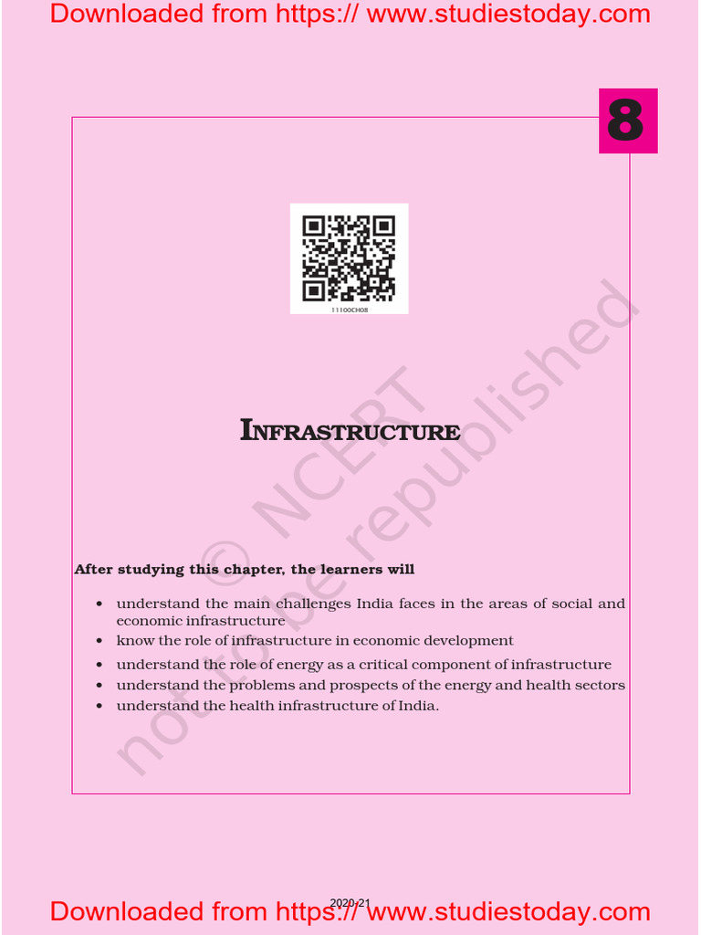 NCERT Class 11 Economics Infrastructure | PDF | Compact Fluorescent ...