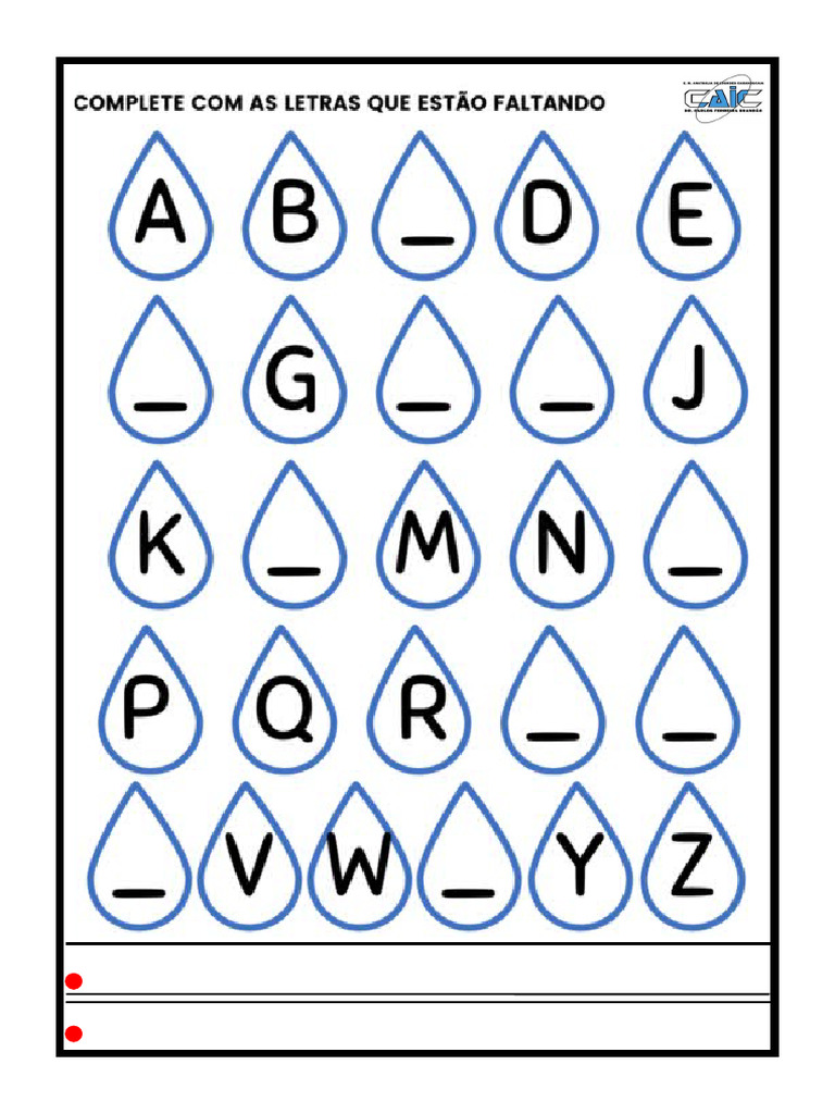 Complete Letras Gotas | PDF