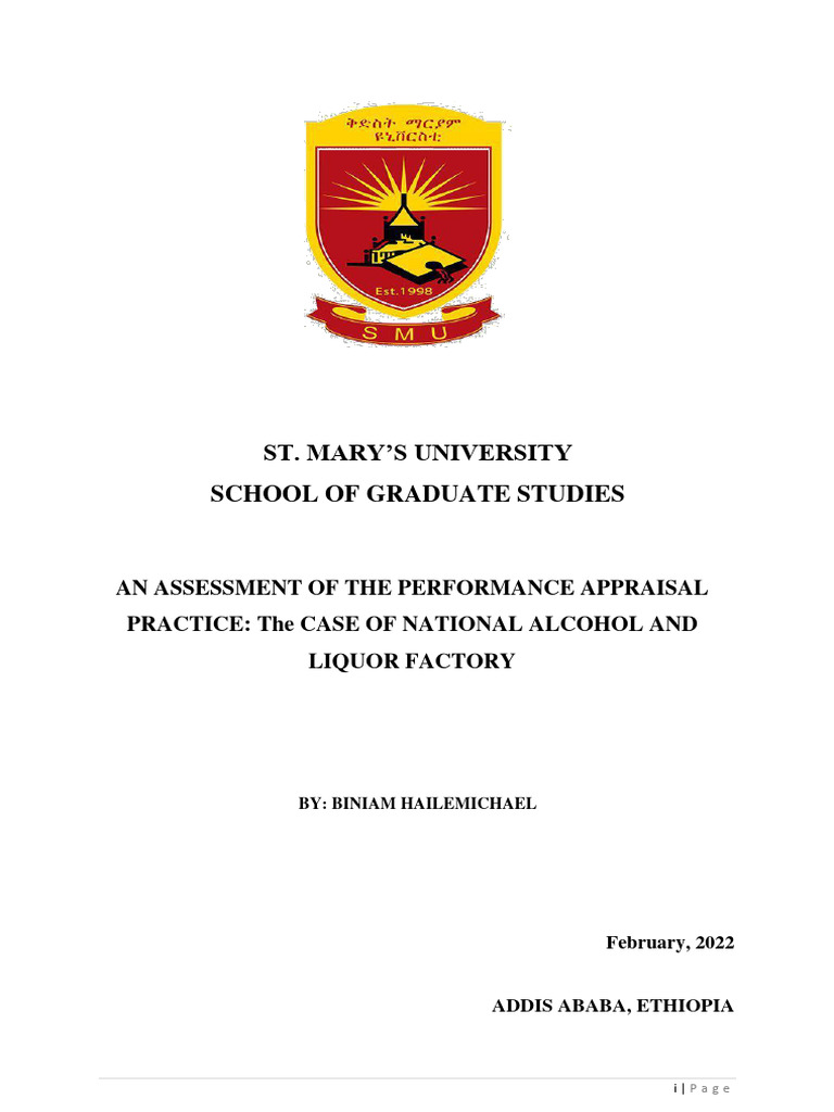 Biniam Hailemichael | PDF | Performance Appraisal | Survey Methodology
