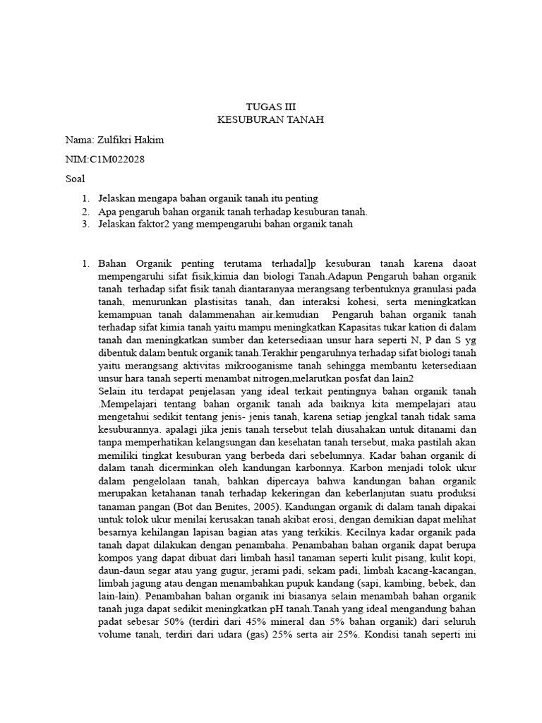 Tugas Iii Kestan Zulfikri | PDF
