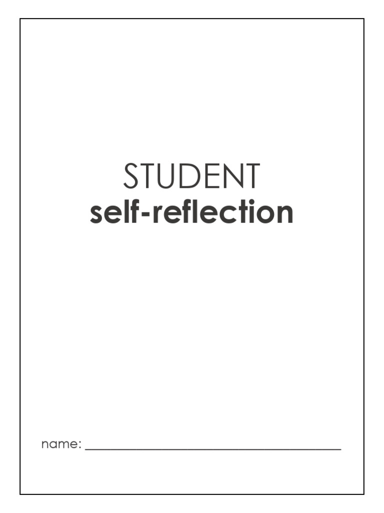 Student: Self-Reflection | PDF | Human Communication | Psychology