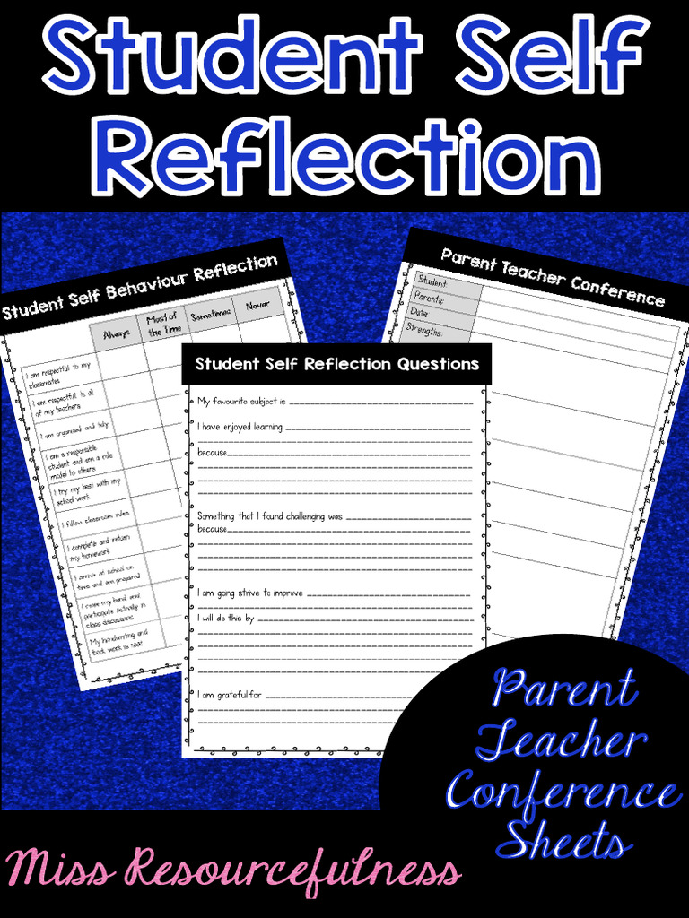 Student Self-Reflection Template | PDF