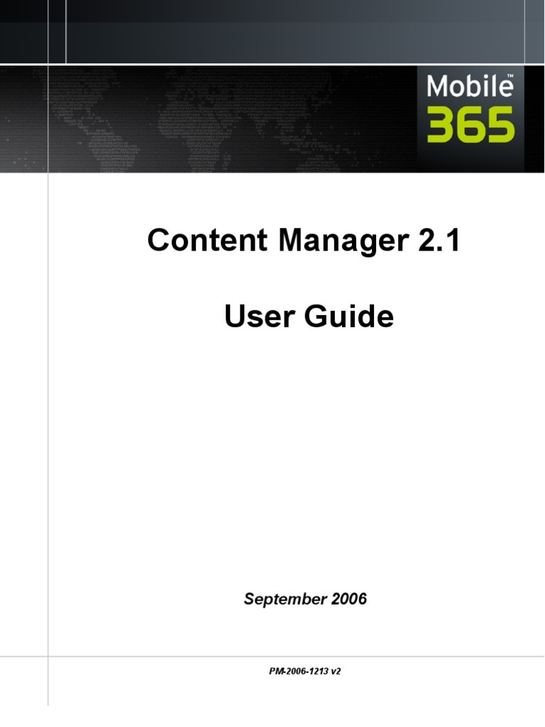 Content Manager User Guide | PDF | World Wide Web | Internet & Web