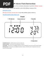Rhythm Clock Manual | PDF