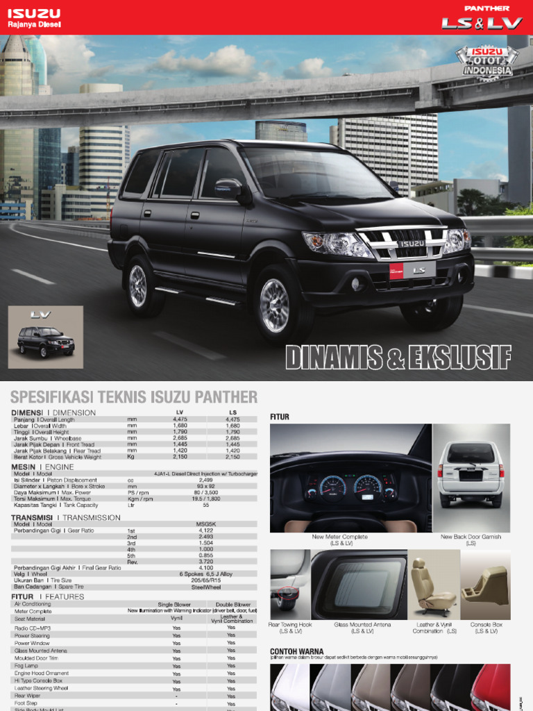 Isuzu Panther 2018 ID | PDF