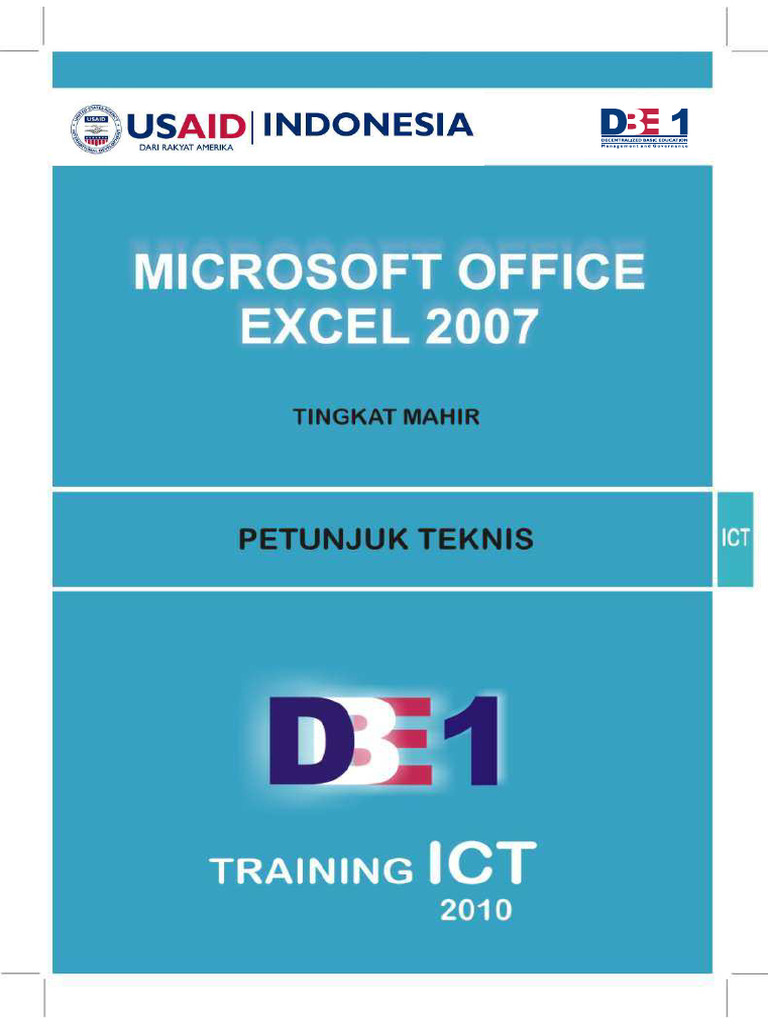 Cara Efektif Menguasai Excel 2007 Tingkat Dasar Hingga Mahir | PDF