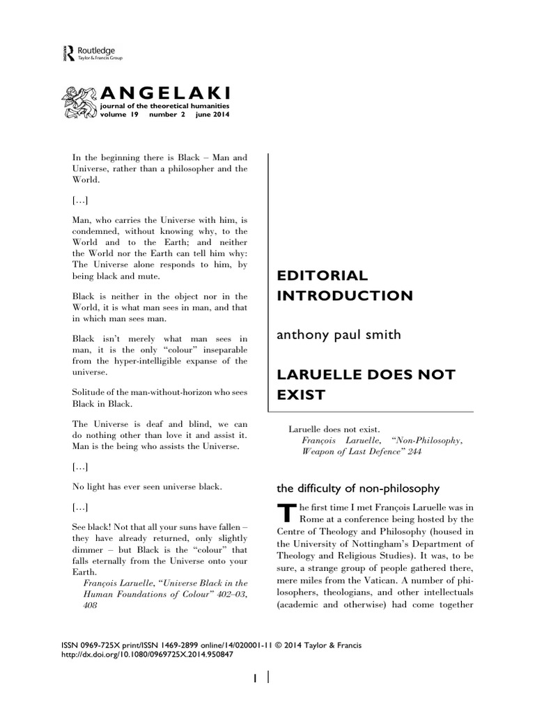 Vários Autores - Angelaki Volume 19 Number 2 | PDF | Georg Wilhelm ...