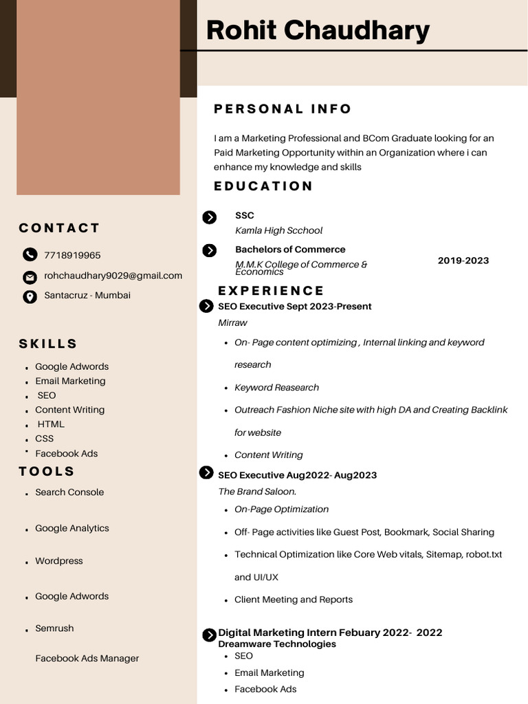 Rohit Chaudhary Resume | PDF