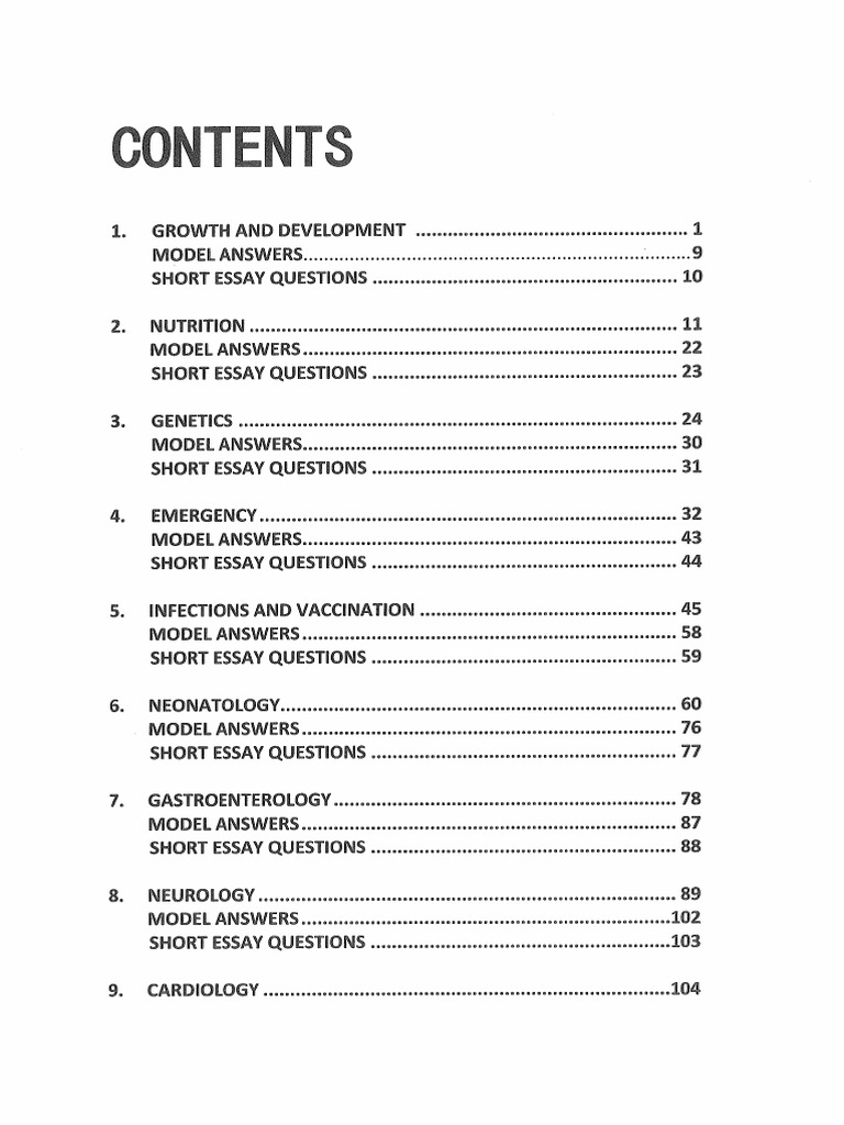 MCQ Pediatric Department Book | PDF