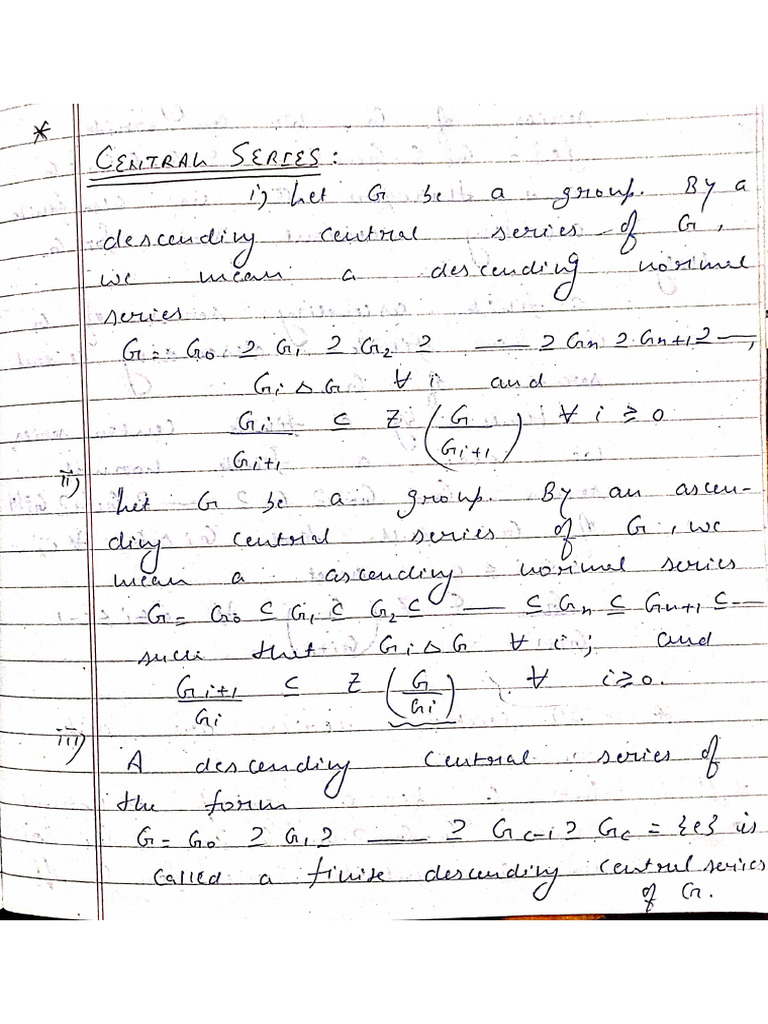 Section 1 Nilpotent Group | PDF