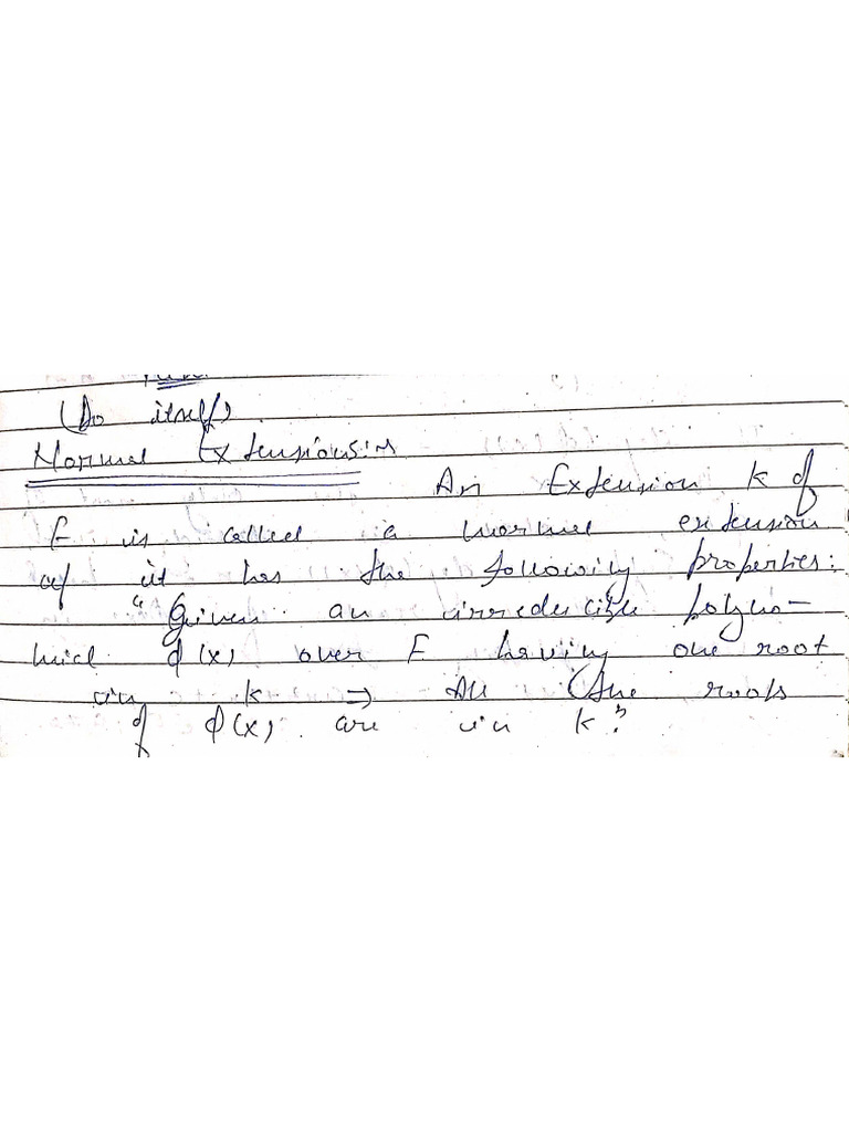 Section II Normal Extension | PDF