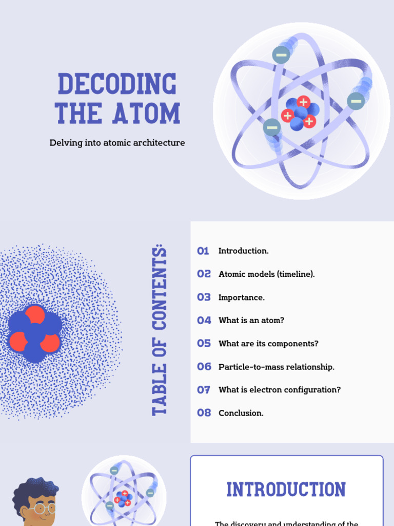 Chemistry Atomic structure Presentation in Lavander red blue illustrative s_20240402_121914_0000 ...