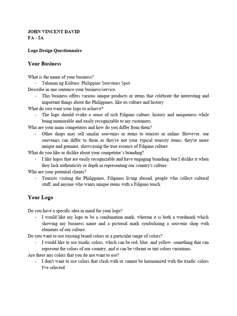 Filipino Souvenir Shop Logo Design | PDF | Logos | Brand