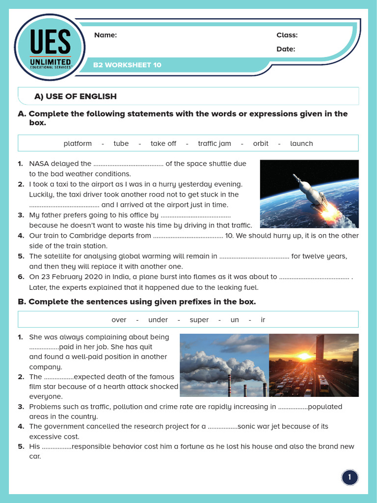 B2 Worksheet 10 | PDF | Business Class | Airlines