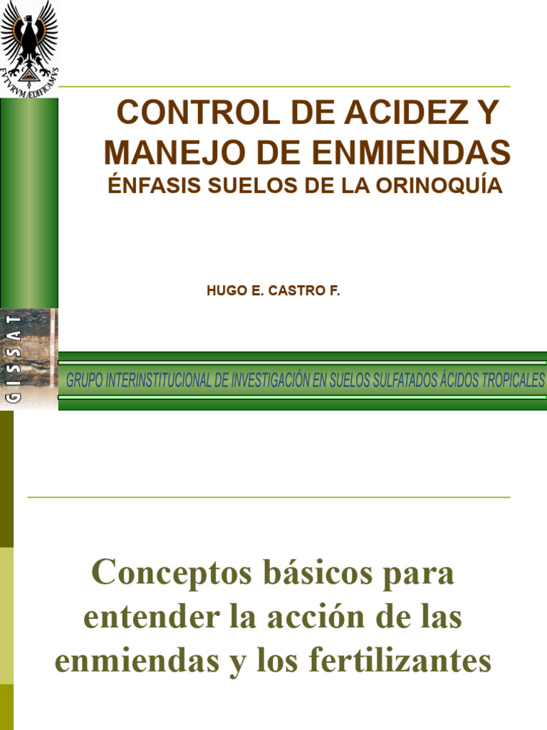 Charla 3. Conceptos Básicos Enmiendas - Fertilizantes | Descargar ...