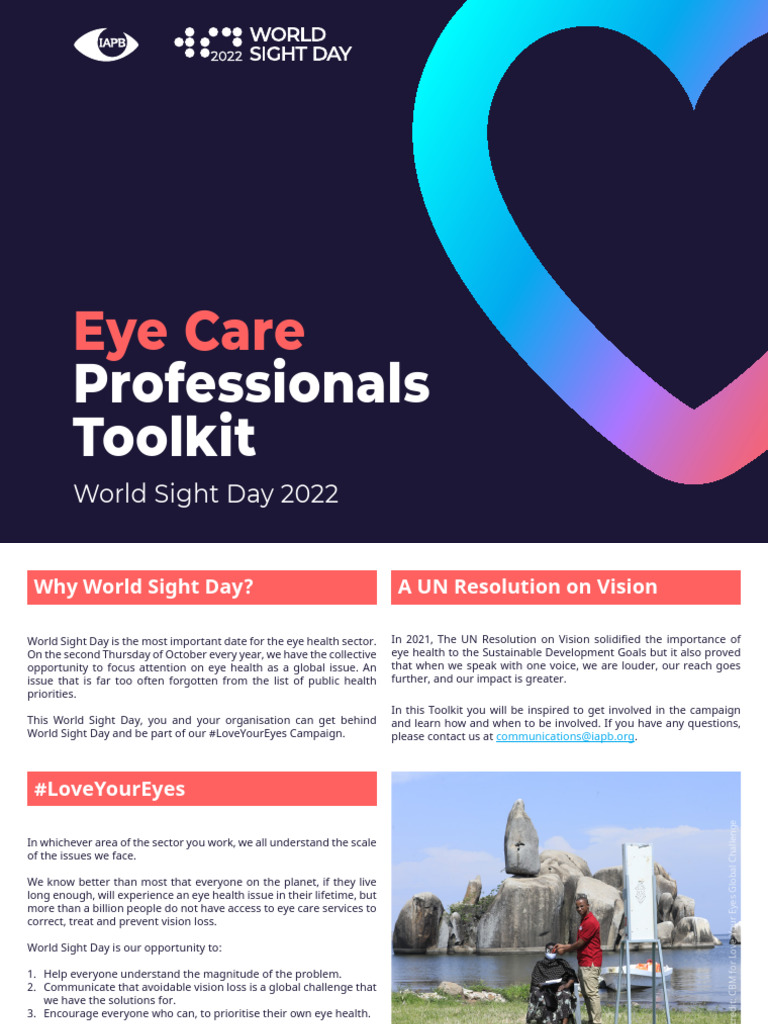 World Sight Day Eye Care Toolkit | PDF | Visual Impairment