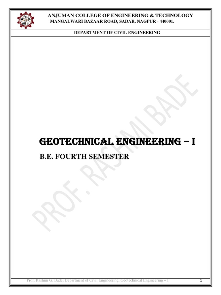 Geotechnical Engineering Guide | PDF | Applied And Interdisciplinary Physics | Natural Materials