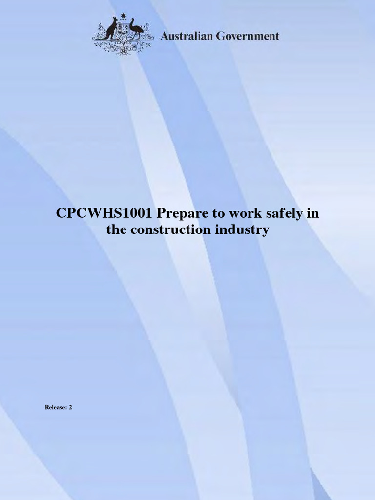 CPCWHS1001 - Unit of Competency | PDF | Occupational Safety And Health | Safety