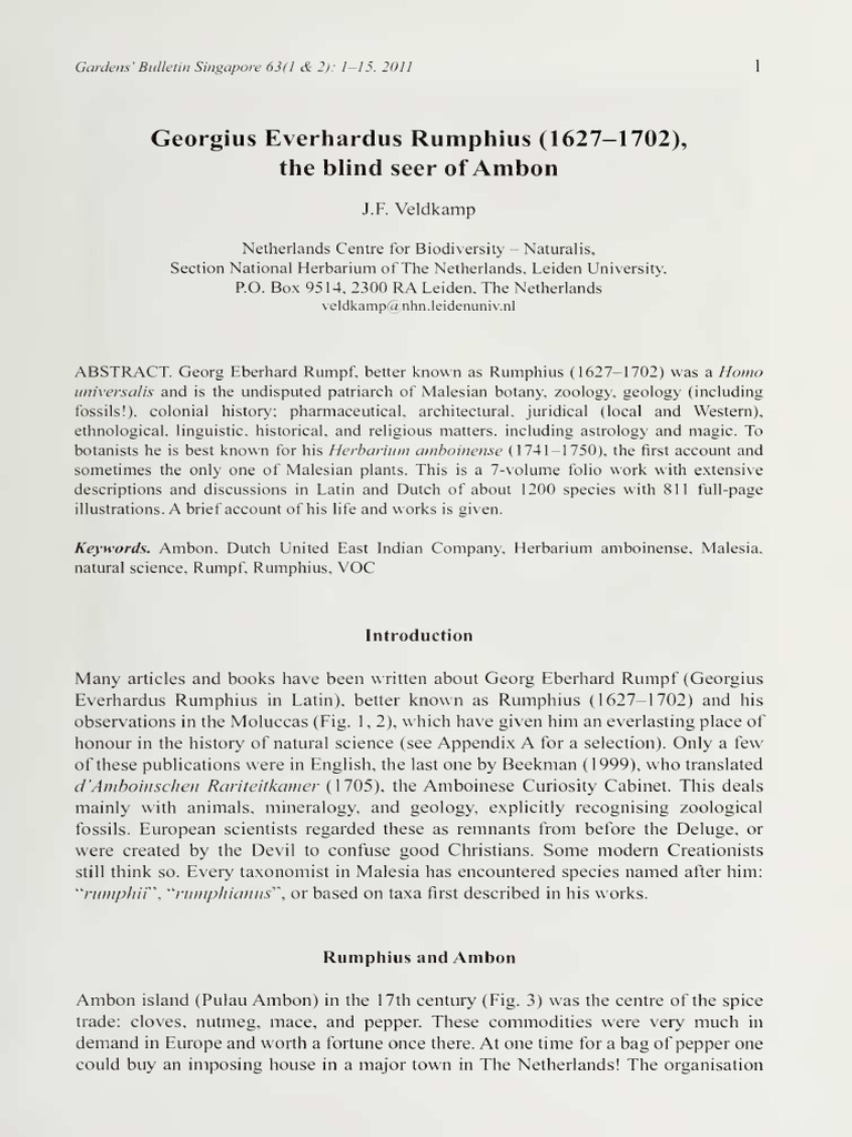 Blind Seer of Ambon | PDF