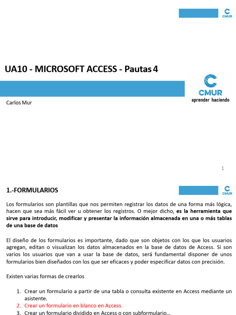 UA10 | PDF | Bases de datos | Base de datos relacional