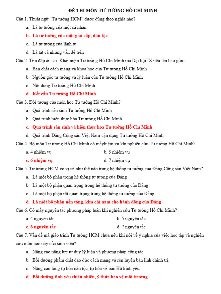 đề thi TTHCM | PDF