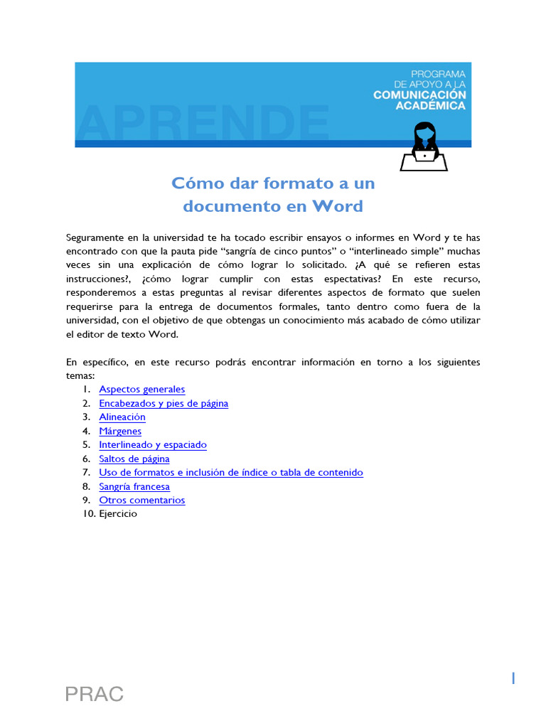RE Como Dar Formato A Un Documento en Word | PDF | Microsoft Word ...